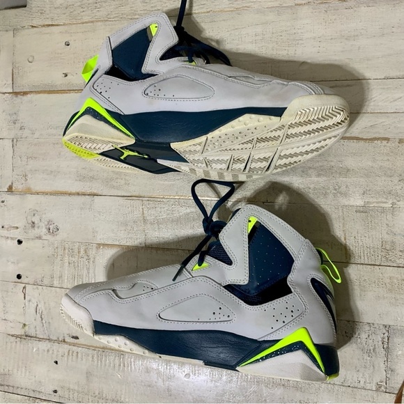 Jordan | Shoes | Jordan True Flight Pure Platinum Volt Sz 85 | Poshmark